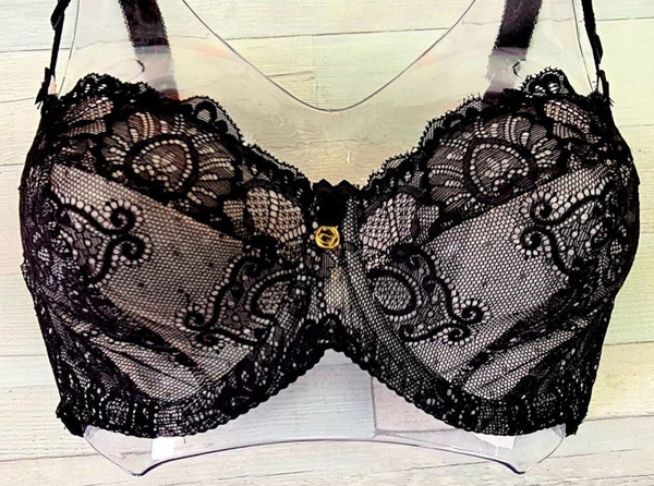 Бюстгальтер Женский Akcent на косточках, размер 80D черный Полиамид, Эластан Офисный/школьный ...