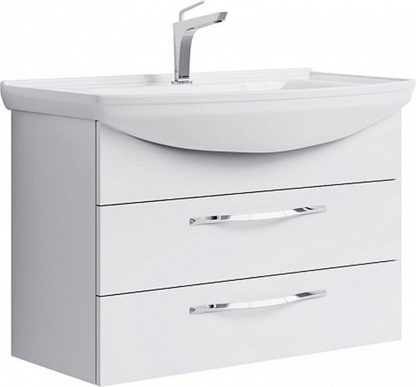 Тумба под раковину Aqwella Аллегро 85 Agr.01.08/2 подвесная Белая купить на OZON по низкой цене ...