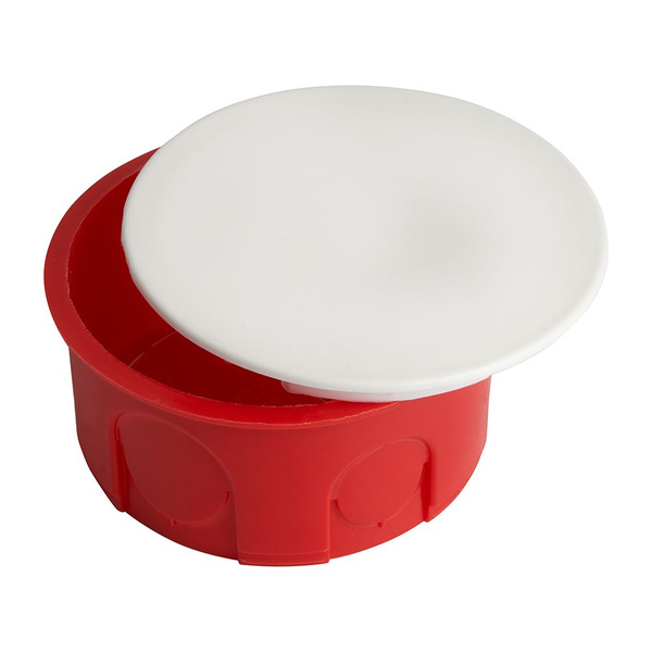 Коробка монтажная встраиваемая для сплошных стен с крышкой Stekker ...