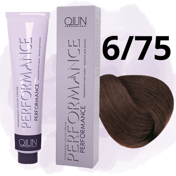 Ollin Professional Крем-краска PERFORMANCE для окрашивания волос 6/75 ...