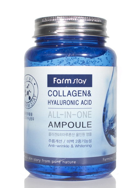 Farmstay Collagen & Hyaluronic Acid All-In-One Ampoule Сыворотка для ...