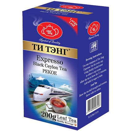 Чай черный Ти Тэнг Expresso (Экспрессо) PEKOE, 200 г купить на OZON по низкой цене (1780161632)