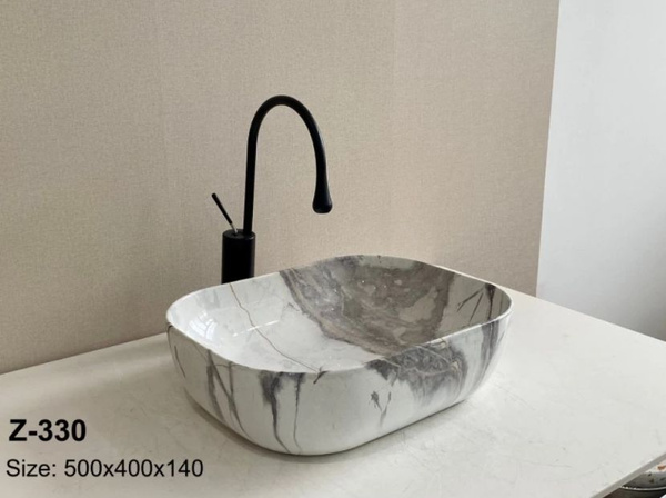 Раковина Zandini Z-330, 40x50 см, светло-серый купить по доступной цене с доставкой в интернет ...