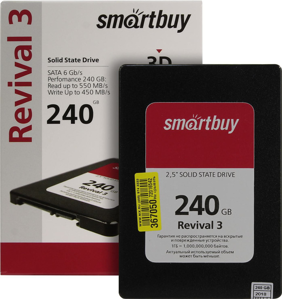 Внутренний SSD-диск Smart Smartbuy SSD диск 240Gb Revival 3 SB240GB ...