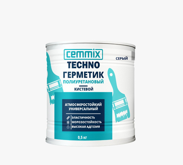 Полиуретановый Герметик Cemmix, Для ПВХ, светло-серый - купить по ...