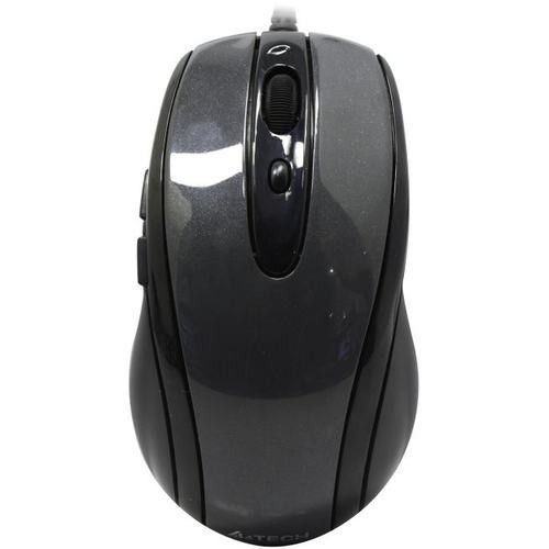 Мышь A4Tech V-Track Padless N-708X серый оптическая (1600dpi) USB (6but ...