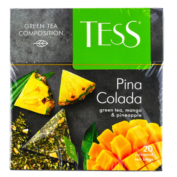 Tess Чай зеленый Pina Colada 20 пирамидок по 1 8 г купить с