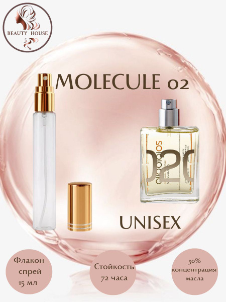 Духи масляные Beauty House MOLECULE 02/Молекулы 02/масло спрей 15 мл ...