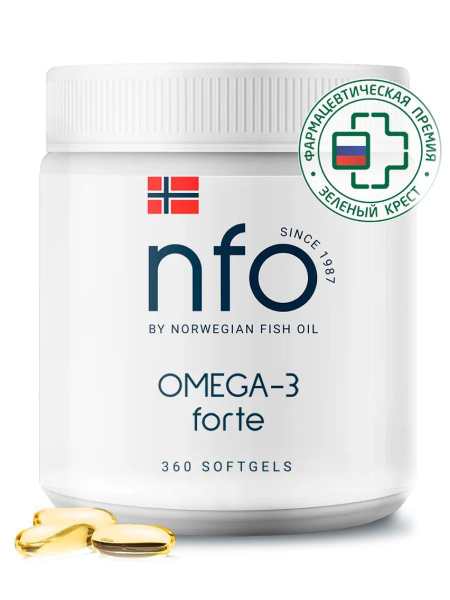 NFO Oмега-3 forte, 360 капсул - купить с доставкой по выгодным ценам в интернет-магазине OZON ...