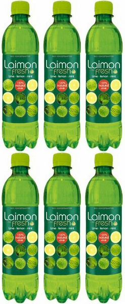 Газированный напиток Laimon Fresh Max 0,5 л, комплект: 6 упаковок по ...