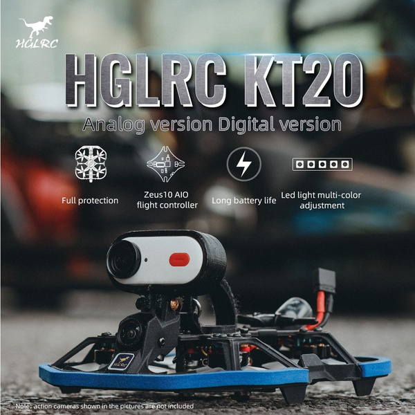 HGLRC KT20 Analog Zeus10 AIO Nano 350 мВт VTX Caddx Ant Eco AEOLUS 1303 ...