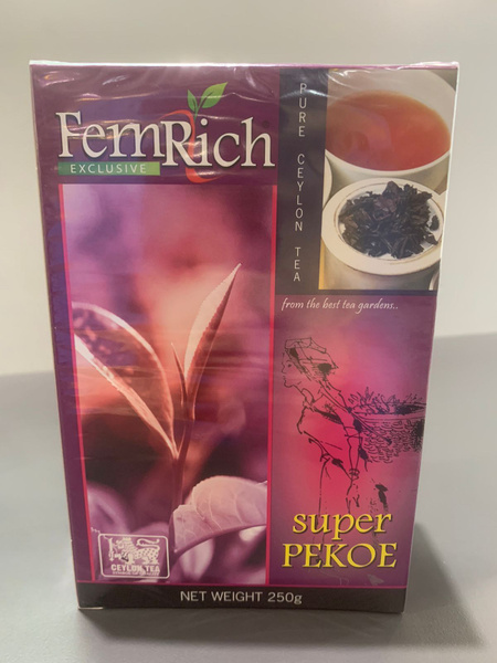 Чай листовой Super pekoe FemRich 250 гр купить на OZON по низкой цене ...