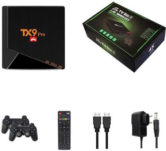 Игровая приставка + медиаплеер, тв приставка, тв бокс 2 в 1, 10000 игр ...