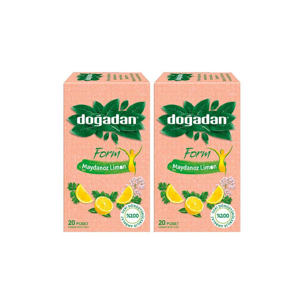 DOGADAN Чай в пакетиках FORM со вкусом Петрушки и Лимона (Form Maydanoz ...
