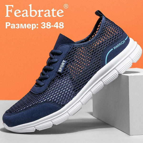 Кроссовки Мужской Feabrate Breathable, размер 43 R (средняя) Лето Шнурки Без каблука Китай ...