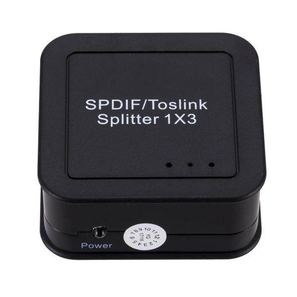 Цифровой оптический аудио сплиттер / 1X3 сплиттер / SPDIF TOSLINK ...