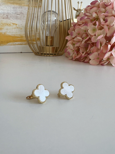 Женские серьги в стиле Van Cleef, сережки Клевер - купить с доставкой ...