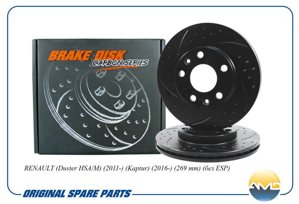 Диск переднего тормоза 402066300R/AMD.BD583 CARBON SERIES для RENAULT ...