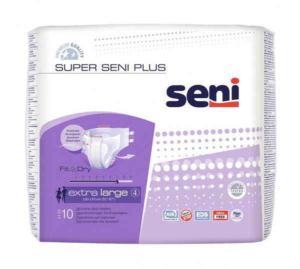 Подгузники для взрослых Seni Super Plus (Сени Супер Плюс), Extra Large ...