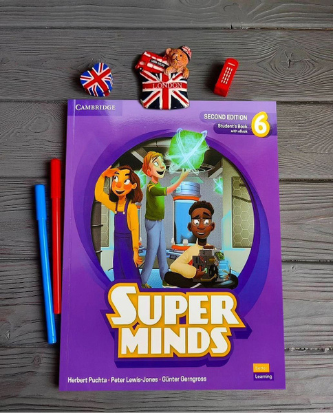 Super Minds 6 комплект SECOND EDITION Student's book + Workbook + ОНЛАЙН КОД - купить с ...