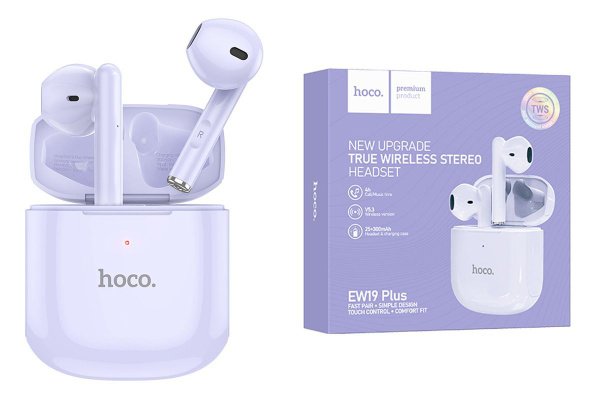Наушники Вкладыши hoco EW19 Plus - купить по доступным ценам в интернет-магазине OZON (966087309)