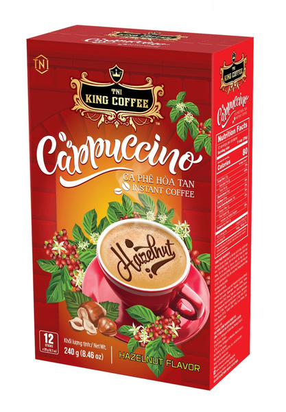 Растворимый кофе Капучино Лесной Орех "King Coffee" Cappuccino Hazelnut ...