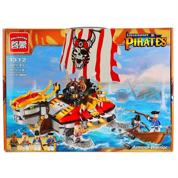 Конструктор ENLIGHTEN BRICK Pirates 1312 Корабль-дракон, 464 дет ...