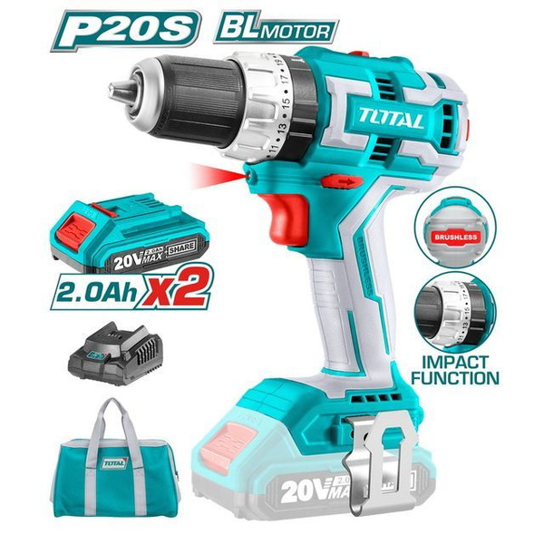 Дрель-шуруповерт TOTAL TIDLI20608 - купить по низкой цене в интернет ...