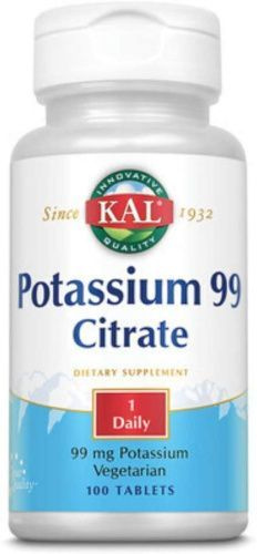 Kal Potassium Citrate 99 mg 100 таблеток - купить с доставкой по ...