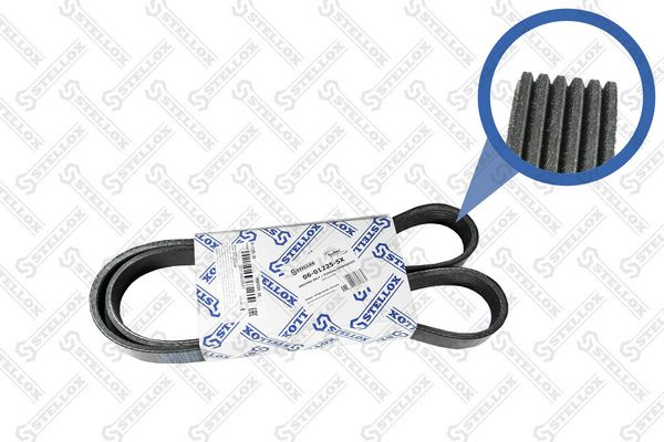 Ремень поликлиновой (6PK1225HD) ФОРД 0601225SX - Stellox арт. 06-01225 ...