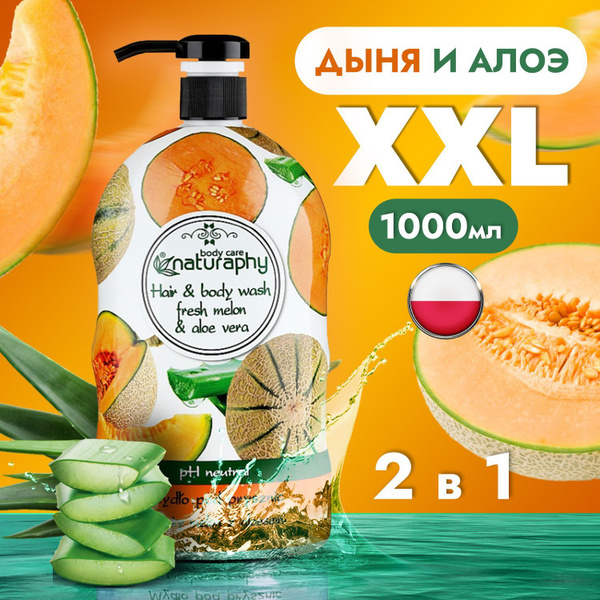 Blux Naturaphy Гель для душа парфюмированный с дозатором Свежая дыня и ...