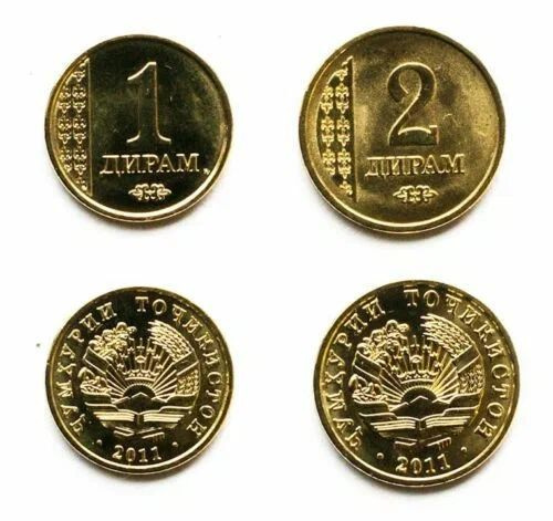 Монеты 1-2 дирама 2011 Таджикистан - купить в интернет-магазине OZON с ...