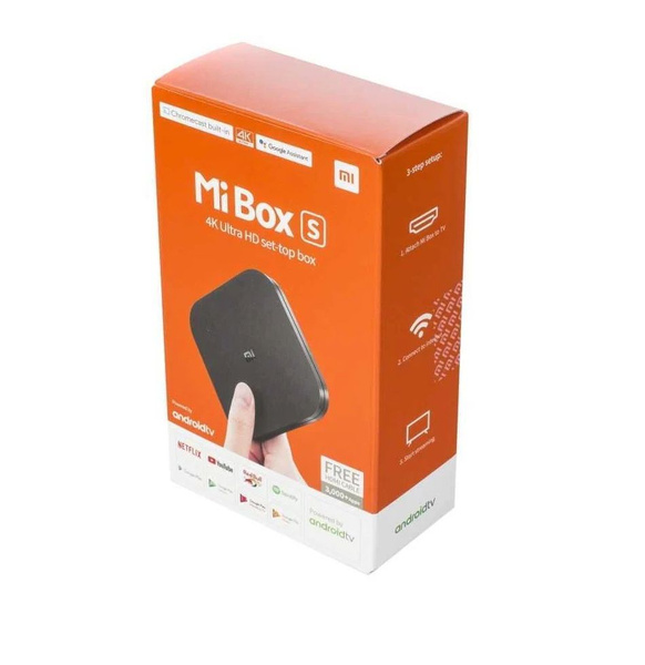 ТВ-тюнер Xiaomi Тв приставка Box S 4K Ultra HD (2nd Gen) EU, черный ...