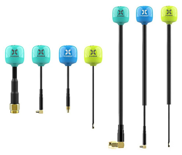 Антенна Foxeer Lollipop 4 Plus 5,8 ГГц RHCP / LHCP Бирюзовый разъем MMCX90 1 шт 95 мм - купить с ...
