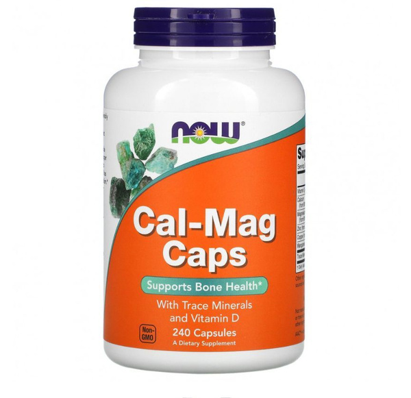 NOW Foods, Cal-Mag Caps, 240 капсул - купить с доставкой по выгодным ...
