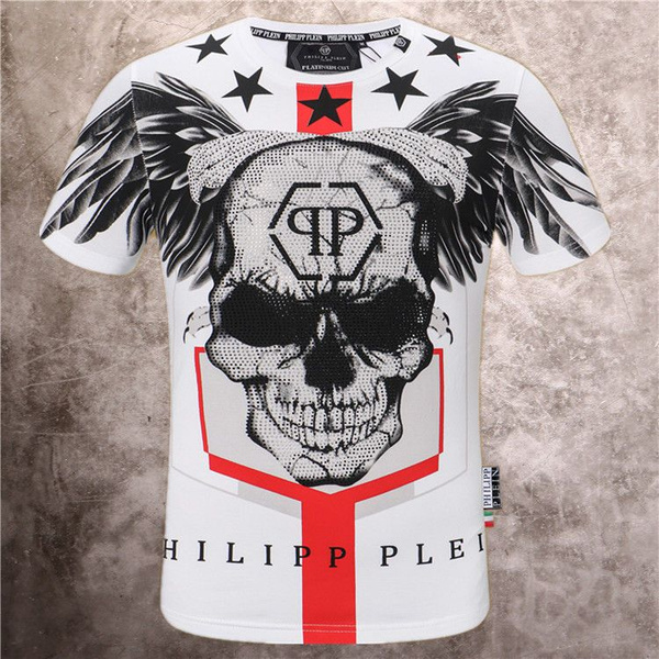 Футболка PHILIPP PLEIN, размер 50, цвет белый, Хлопок - купить по ...