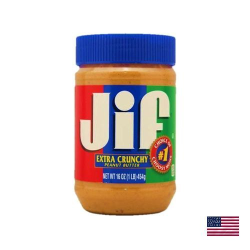 JIF Extra Crunchy Peanut Butter 454g - Американская арахисовая паста ...