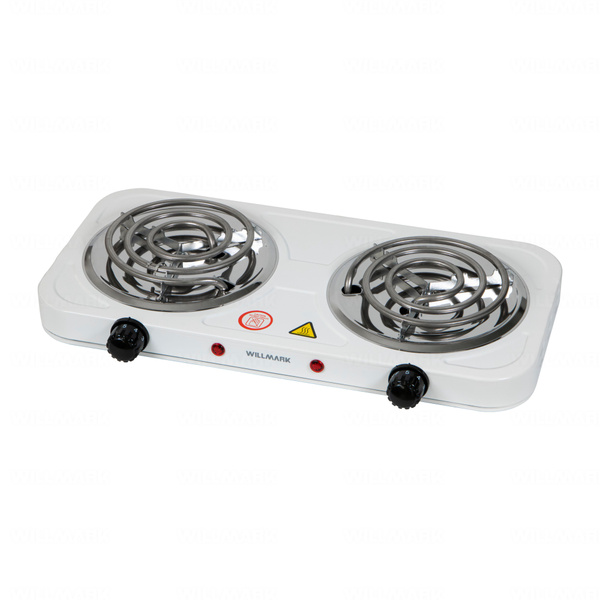 Плита элек. WILLMARK HS-210TW (2 спиральные конфорки*140mm, 2000Вт) купить на OZON по низкой ...