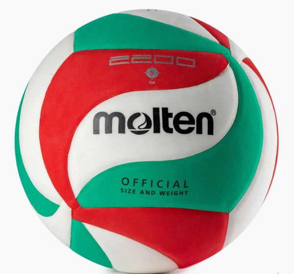 Мяч волейбольный Molten V5M2200 Original Размер 5, 5 размер, белый ...