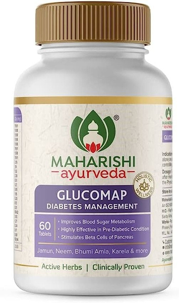 Maharishi Ayurveda Глюкомап (Glucomap) для снижения уровня сахара 60 ...