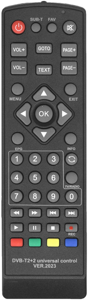 Пульт ДУ HUAYU DVB-T2+2 ! VER.2023 - купить по выгодной цене в интернет-магазине OZON (1114562412)