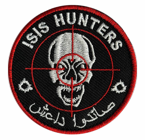 Шеврон "ISIS Hunters" - на липучке, 8x8 см - купить с доставкой по ...