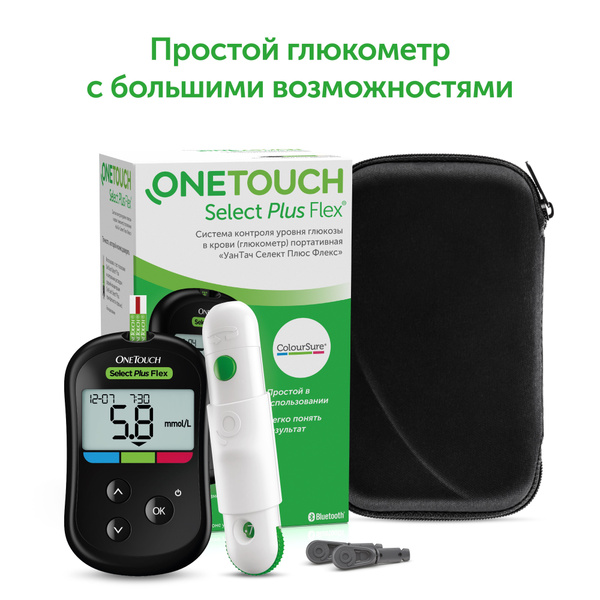 Глюкометр OneTouch Select Plus Flex - купить с доставкой по выгодным ...