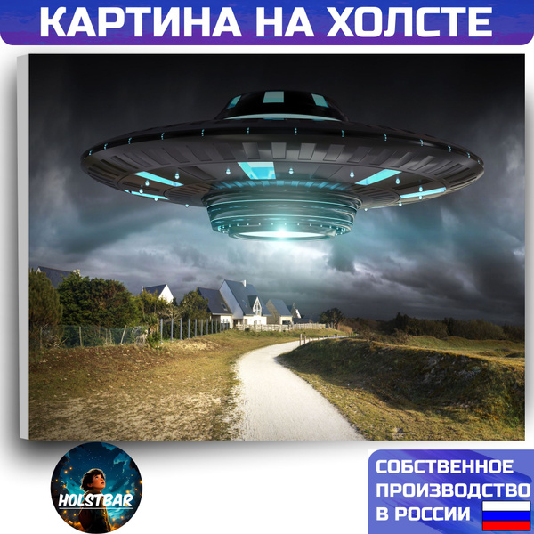 Картина на холсте NLO НЛО 40х60 см HOLSTBAR - купить по низкой цене в ...