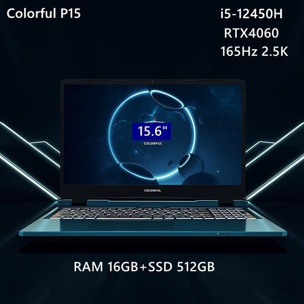Игровой ноутбук Colorful P15 16Г/512Г i52450H RTX4060-11 16 ГБ 16 ГБ ...