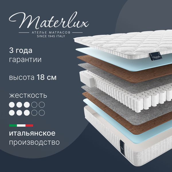 Матрас MaterLux 1401044, Независимые пружины, 80 - купить по выгодной ...