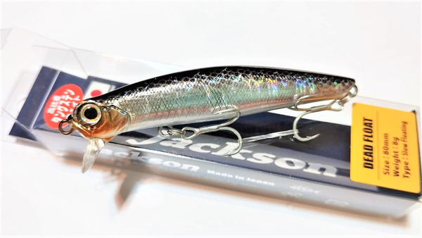 Воблер Минноу (Minnow) JACKSON Dead Float 80SF (80mm/8g Slow Floating), 0.1-0.3 м купить по ...