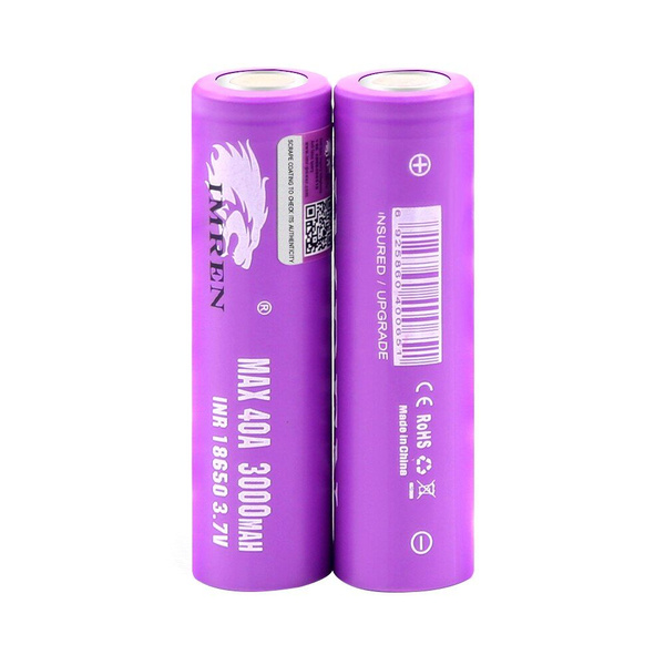 2PCS 18650 Аккумулятор 3.7v 3000mAh Зарядный литий - ионный аккумулятор ...