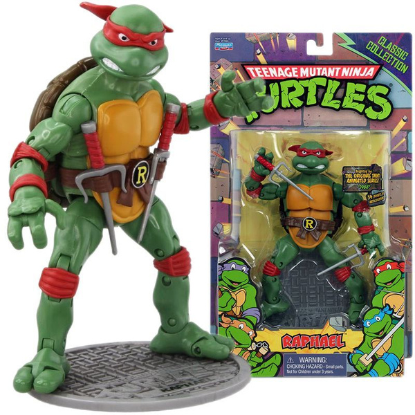 Фигурка Черепашки Ниндзя :Raphael,Ретро-модель из фильма 1988 года, подвижные шарниры (высота ...