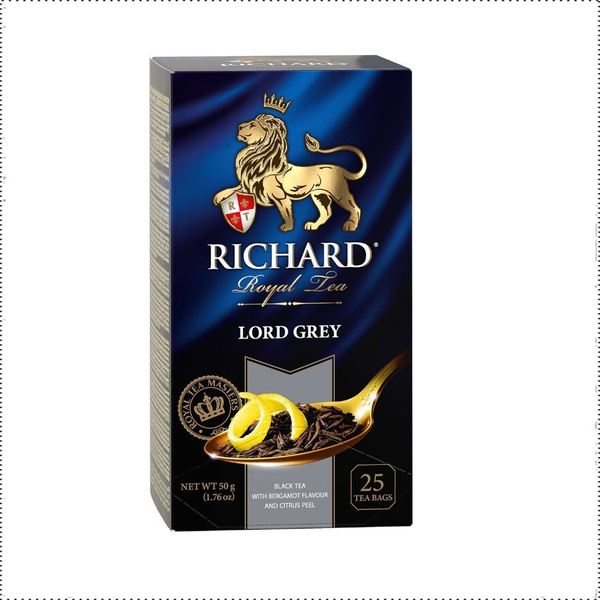 Чай Richard Lord Grey черный байховый в саше (2г х 25шт), 50г (1 шт ...